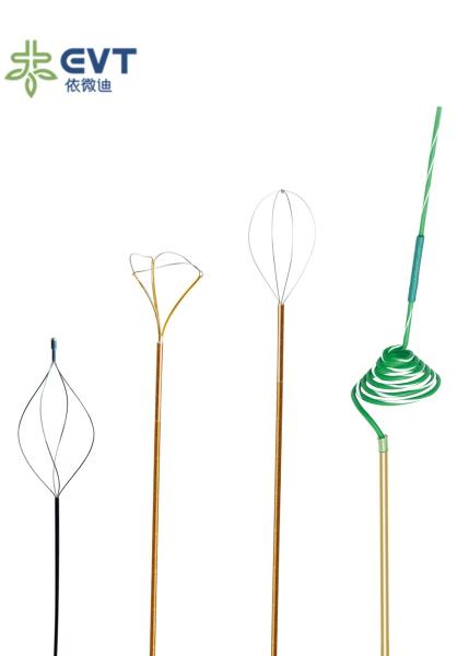 Quality Four Wire Zero Tip Nitinol Basket Interceptor Type Coil With Detachable Handle for sale