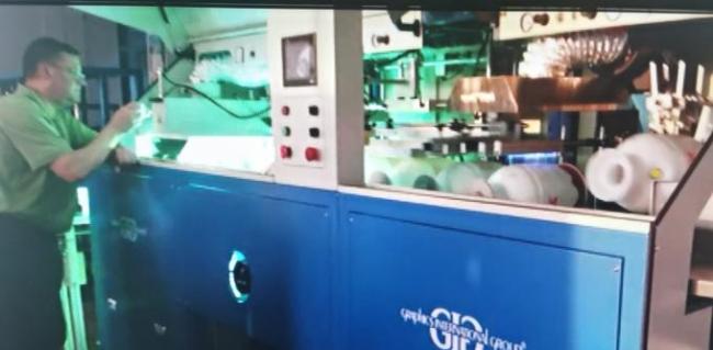 70pcs/Min Silk Screen Printing Machine , 7bar 4 Color Screen Printer 2