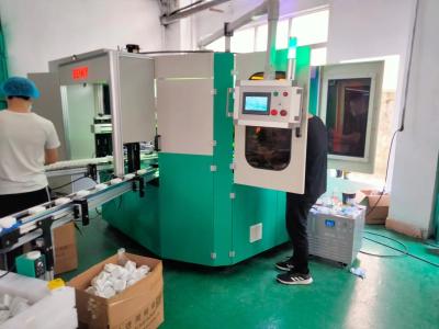 Cina Mascara di tubo di plastica per bottiglie stampa a schermo macchina di stampaggio a caldo CNC rotante fino a 60 pcs / min in vendita