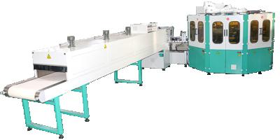 China 55pcs/min CNC Glass Bottle 6-Color IR+UV Screen Printing Machine for sale