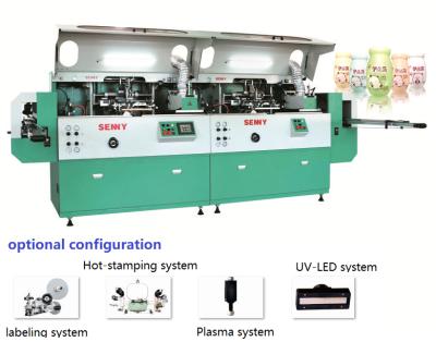 Cina Macchina automatica di stampa UV lineare per bottiglie in plastica a 1-8 colori SL1266 in vendita