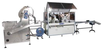 China Caps Printing Machine including bottle cap counter three color offset printing unit and flame heads for surface treatment for sale