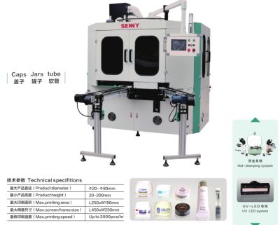 China 3 Color SR1238 Automatic  UV Screen Printing Machine With LED-UV Curing and Hot-stamping for sale