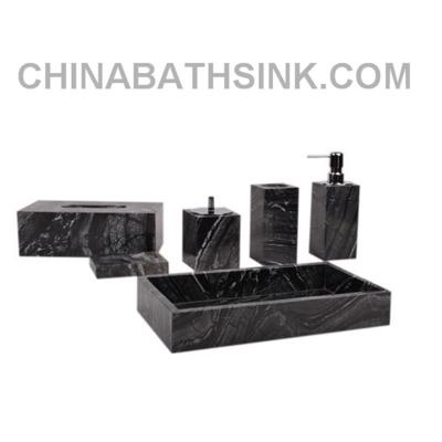 China silver dragon marble soap dish stone plate marble lotion bottle for sale