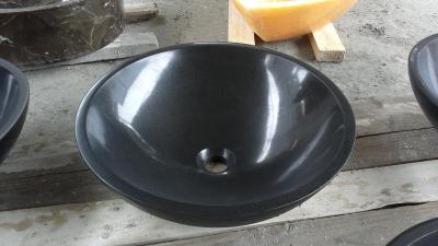 China shanxi black granite bathroom round sink granite wash basin stone sink for sale