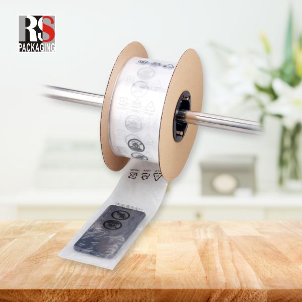 Quality LDPE Plastic Pre Opened Auto Poly Bag Sealing Handle Heat Seal For Automatic for sale
