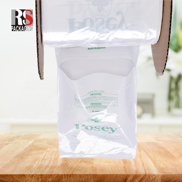 Quality LDPE Clear Plastic Pre Opened Poly Bags On A Roll Side Gusset Auto Bag For for sale