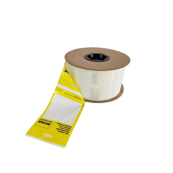 Quality 8X10" 2 Mil White Back Pre Opened Poly Bags On A Roll Perforated For Easy for sale