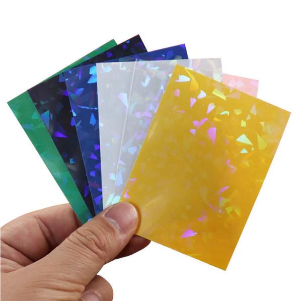 Quality Holo Card Sleeves Pack PP Gaming Supplies With Logo Support​ for sale