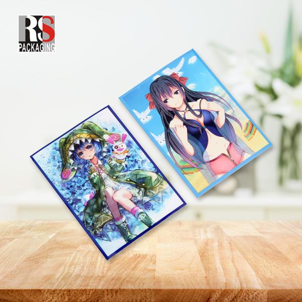 Quality Plastic Poly Trading Card Protector Sleeves Standard Size Custom Logo For for sale