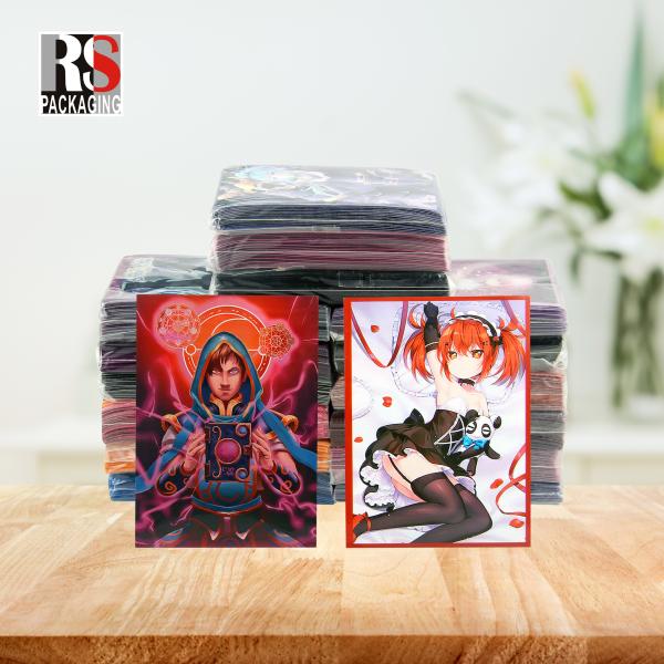Quality Plastic Trading Anime Yugioh Card Protectors Sleeves Accept Customized Logo for sale