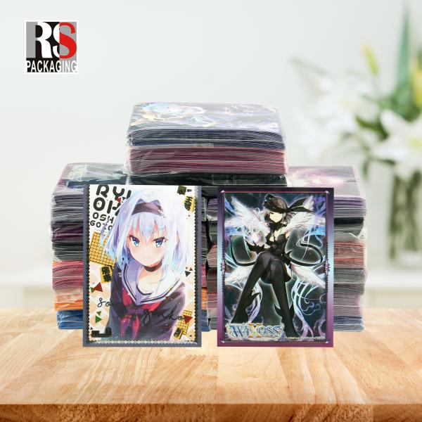 Quality Plastic Trading Anime Yugioh Card Protectors Sleeves Accept Customized Logo for sale