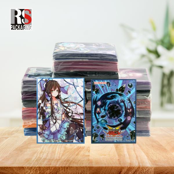 Quality Clear Customized Plastic MTG Card Sleeves TCG Yugioh Trading Card Protectors for sale