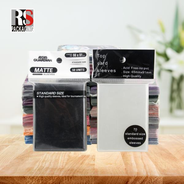 Quality Transparent PP Clear Plastic Card Sleeve For Hologram Game Protector Card for sale