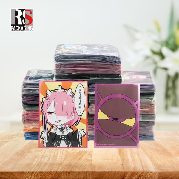 Quality Black MTG Dragon Card Sleeves PP Opp Matte Protective Sleeves National Style for sale