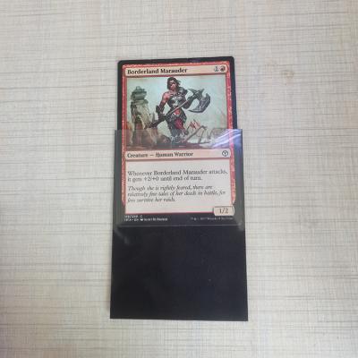 China 50 / 60 / 100 Pcs Black Card Sleeves Toploaders For Trading Card Sealing Handle Top Open for sale
