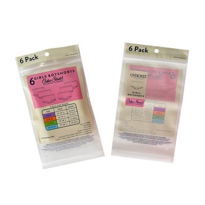 China PET / VMPET / CPP Zipper Printed Poly Bag For Bikini / Silk Stocking / Socks Packaging for sale
