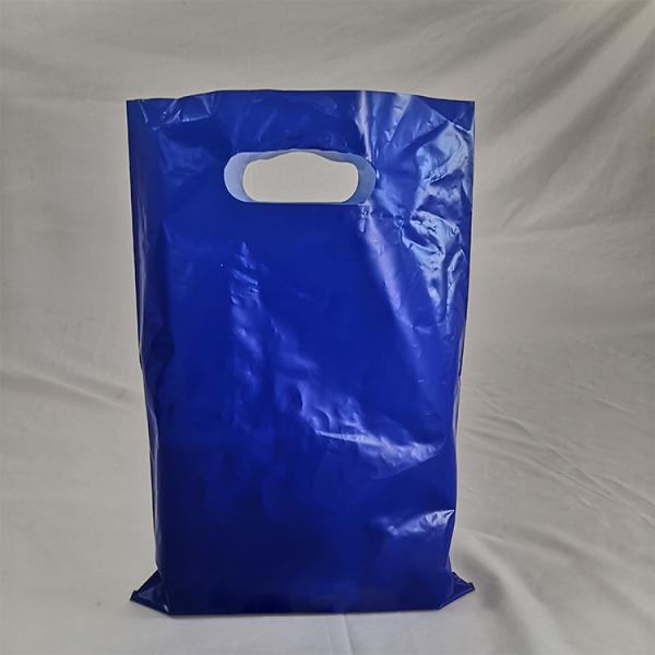 Quality Luxury Handle Shopping Bag With Logo Printing Custom Plastic Shopping Bag for sale