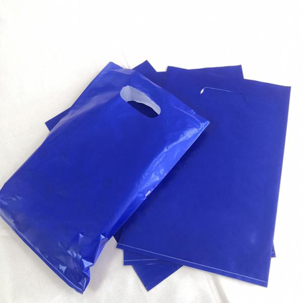 Quality Luxury Handle Shopping Bag With Logo Printing Custom Plastic Shopping Bag for sale