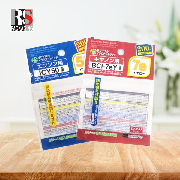 Quality Biodegradable OPP BOPP Poly Bag Transparent Cellophane Header Bags Packaging for sale