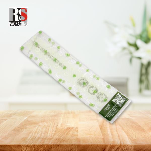 Quality Recyclable Square Bottom Bakery Cellophane Bags With Convenient Window Feature for sale