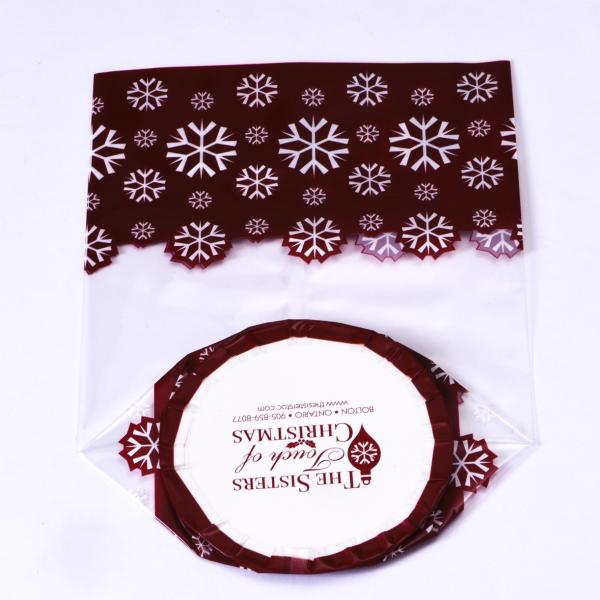 Quality Customized Logo Poly Transparent Plastic Packaging Bag For Bread Dessert for sale