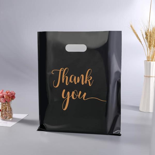 Quality Custom Logo Printing Handle Shopping Bag Reusable Plastic Gift Bags For Retail for sale