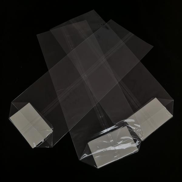 Quality Poly Opp Cross Block Square Bottom Plastic Bags Resealable Food Packaging Bags for sale
