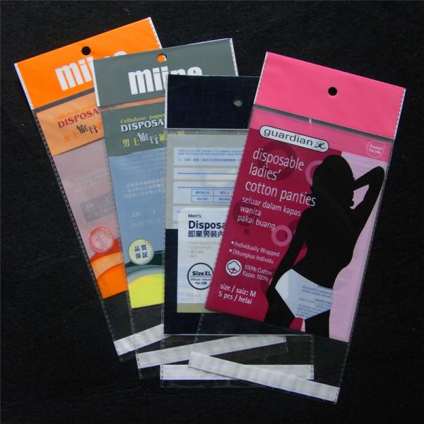 Quality OPP BOPP Plastic Self Sealing Bags With Hang Holes All Size Stand Up Pouch for sale