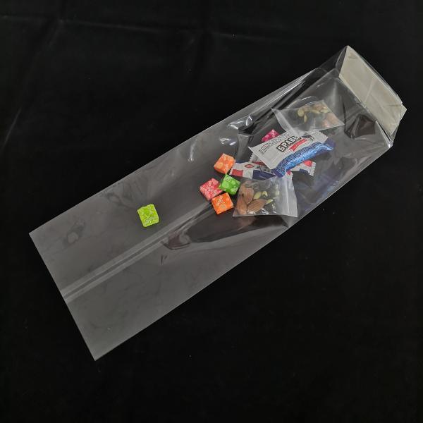 Quality Poly Opp Cross Block Square Bottom Plastic Bags Resealable Food Packaging Bags for sale
