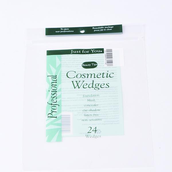 Quality Custom Recyclable BOPP Poly Bag Packaging Plastic Bags With Sticky Seal Header for sale