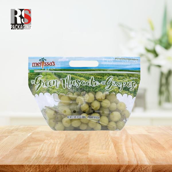 Quality Fresh Vegetable Packaging Plastic Bags Anti Fog Customized Logo for sale
