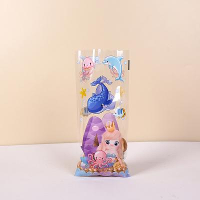 China Recyclable Custom Printed Cellophane Gift Wrap Bags For Party Treats Package Of 100 for sale