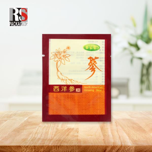 Quality Gravure Printing Mylar Laminated Poly Bag 3 Layers Resealable For Tea Packaging for sale