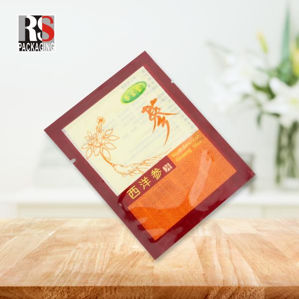 Quality Gravure Printing Mylar Laminated Poly Bag 3 Layers Resealable For Tea Packaging for sale