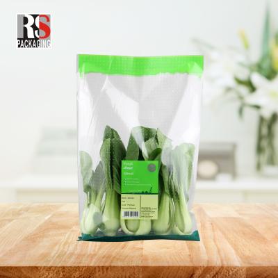 China Recyclable Micro Perforated Reusable Lettuce Bags For Fruit And Vegetable Packaging for sale
