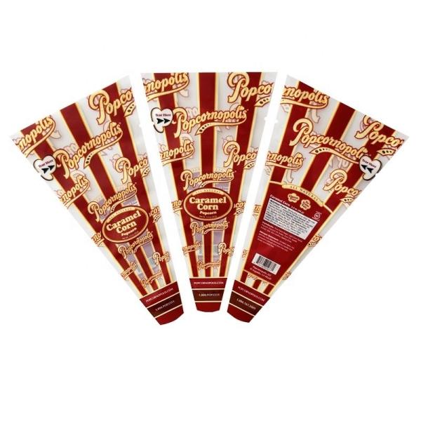 Quality Heat Seal Plastic Laminated Poly Bag Triangle Shape Custom Printing For Candy for sale