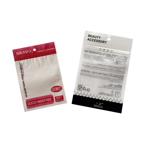 Quality Electronic Packaging Clear Front Plastic Ziplock Bags Made Of OPP / CPP Material for sale