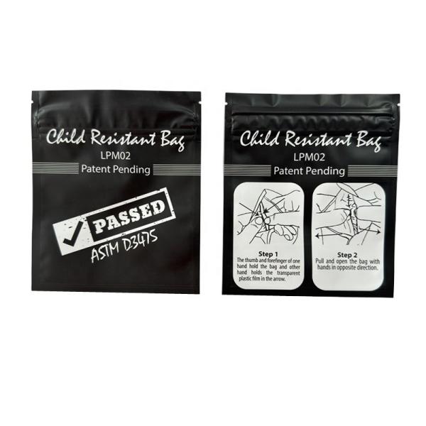 Quality Custom Print Plastic MOPP / VMPET / PE Child Proof Pouch For Smell Proof Cookie Packaging for sale