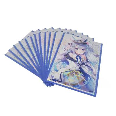 China Custom High End Protector Laser Card Double Sleeves For Professional Sport Cards for sale