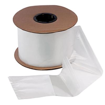 China Side Load Bagging System Clear Pre Opened Side Pouch Bags On A Roll For FAS Sprint Revolution Automatic Packaging Machine for sale