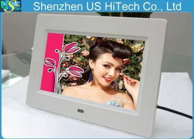 China 7 Inch Video / Music Electronic Digital Photo Frame With Remote Control for sale