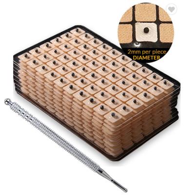 China 600 pcs Parches terapêuticos de sementes de orelha Vaccaria para auriculoterapia Outra certificação à venda