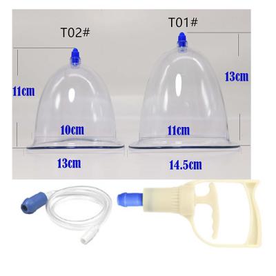 China Typ T01 Zuigbekers Therapie Vergroting en Chinese Vacuümmassage Borstbeker Set Te koop
