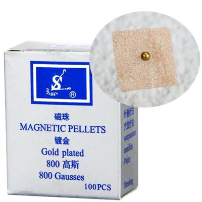 Cina Acupuntura dell'orecchio Punte mediche perline Magnetiche adesive per l'orecchio per alleviare la pressione in vendita