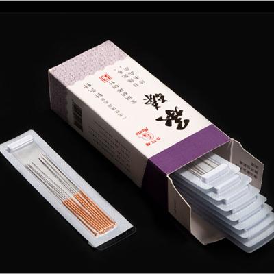 China Agulhas de acupuntura tradicionais chinesas Hwato descartáveis estéreis com laço 100pcs/caixa à venda