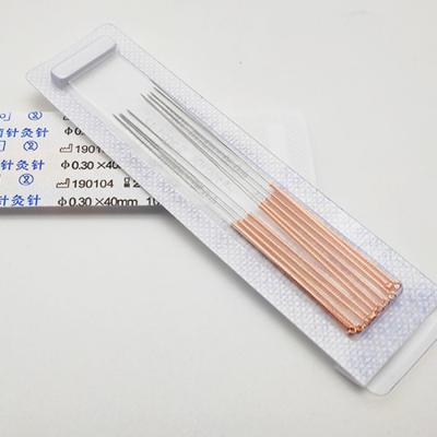 China Agulhas de acupuntura tradicionais chinesas Hwato descartáveis estéreis com laço 100pcs/caixa à venda