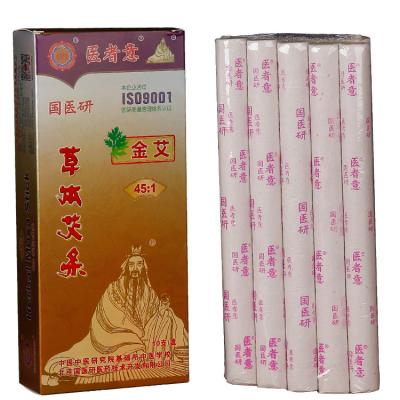 Cina Moxa-Sigar Moxibustion Sticks con materiale di foglie di mugwort e 45 1 Moxa Proporzione in vendita