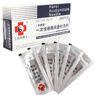 China CE certificado 200PCS de aço inoxidável manobra Hanyi Agulha de acupuntura para massagem de beleza à venda