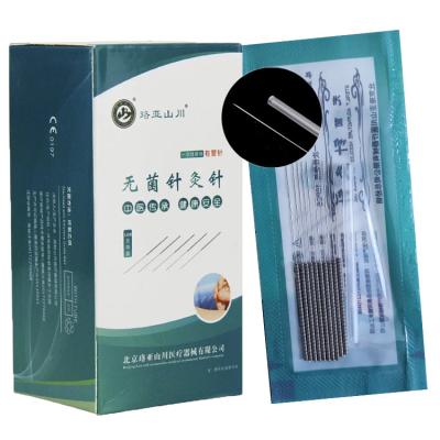 China 500 stuks pakket van 25x25 roestvrij staal medische wegwerp acupunctuur naalden met buis Te koop